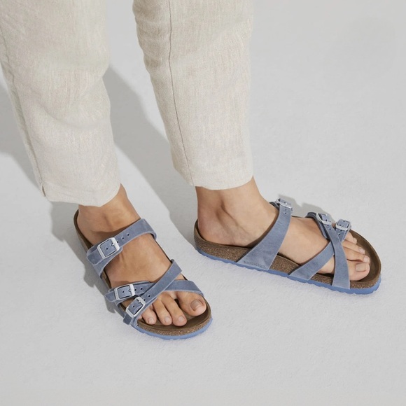 Birkenstock | Shoes | Birkenstock Franca Sandals Leather 3 Straps Slim ...